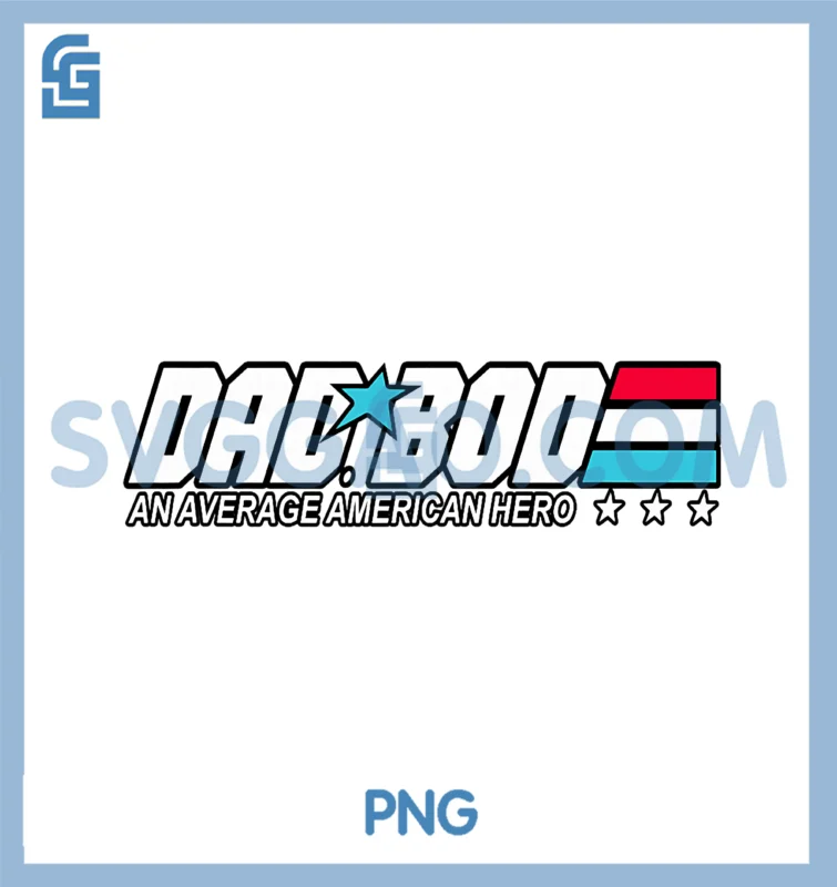 Dad BOD An Average American PNG, Hero Retro Cartoon Parody PNG