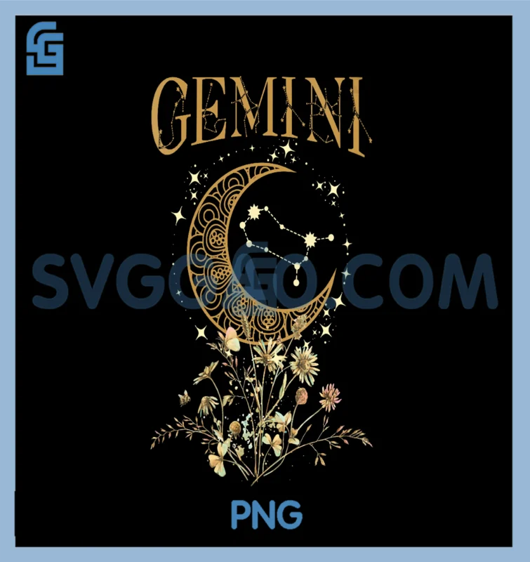 Gemini Zodiac Sign Flowers PNG, Gemini Birthday PNG, Gemini Astrology PNG