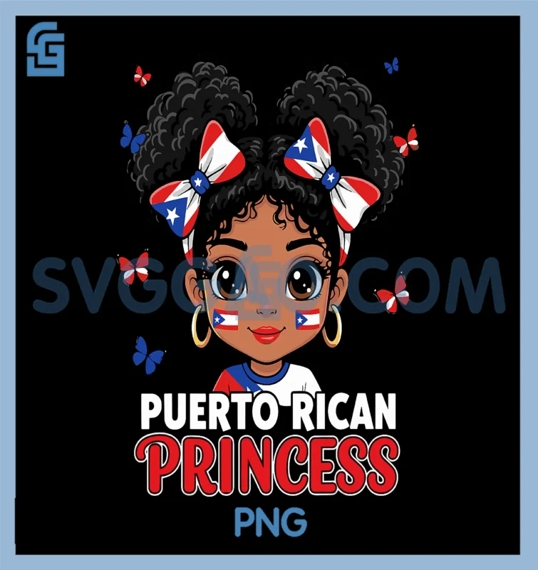 Puerto Rican Princess PNG, Puerto Rico Hispanic Heritage PNG