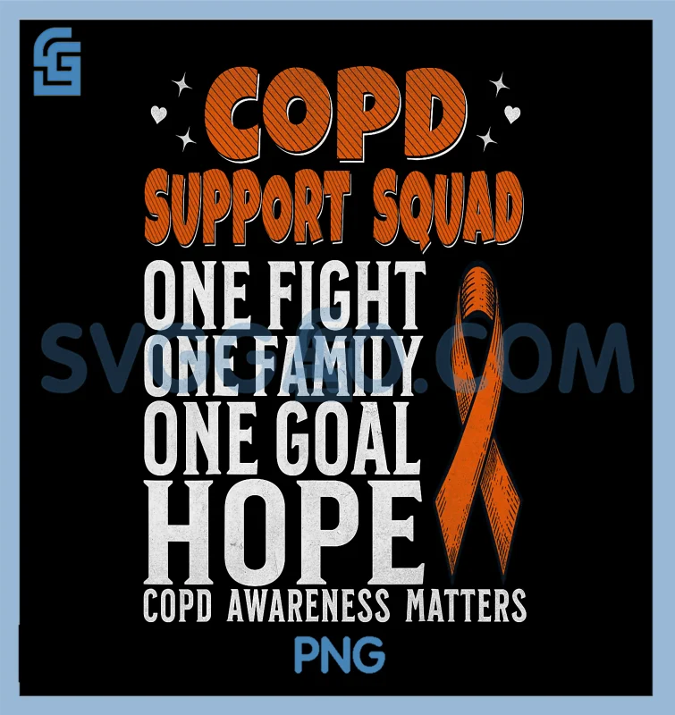 COPD Awareness Month PNG, Products COPD Gifts PNG, Support Squad COPD PNG