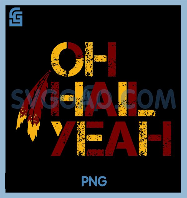 Oh Hail Yeah PNG, Retro Feathers PNG