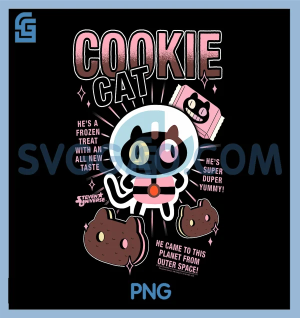 Steven Universe Cookie PNG, Cat Frozen Treat Cartoon PNG
