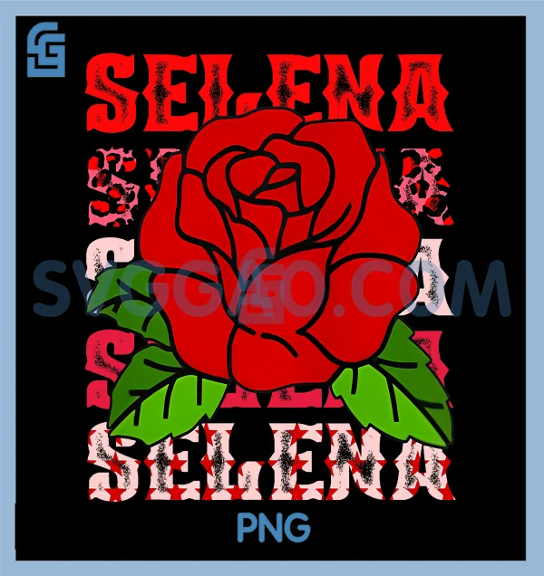 Vintage Selena PNG, Name Pride Rose Classic PNG