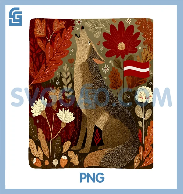 Howling Latvian Wolf PNG, Latvia And Animals Lovers PNG