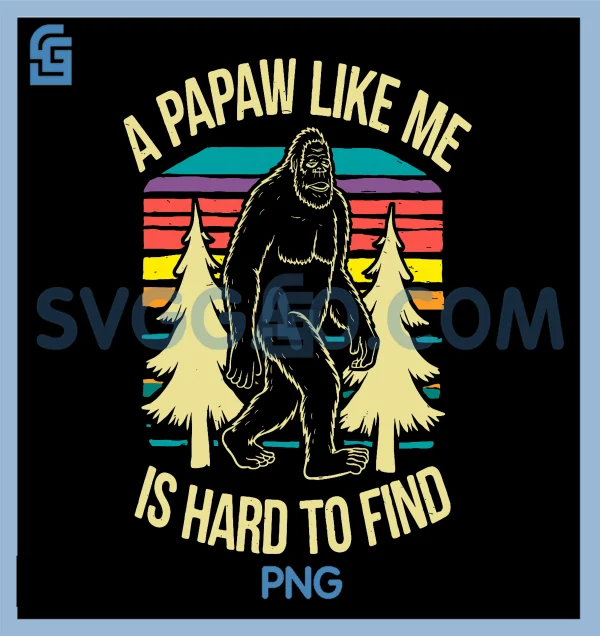 Cool Papaw Art PNG, Grandfather From Grandkids Papaw PNG
