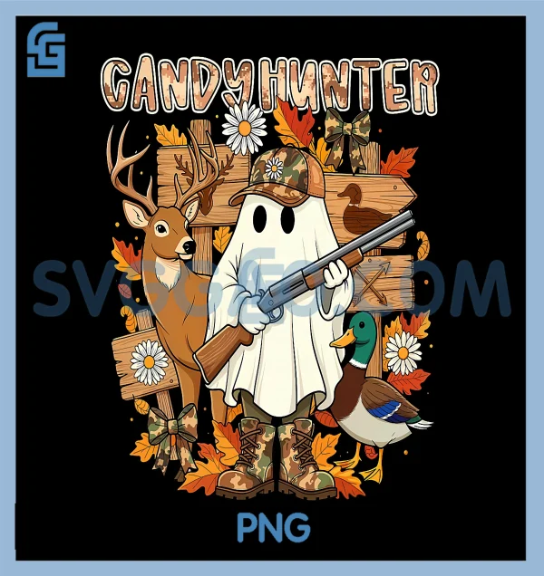 Candy Hunter PNG, Duck Deer Hunting Halloween PNG, Hunting Season PNG ...