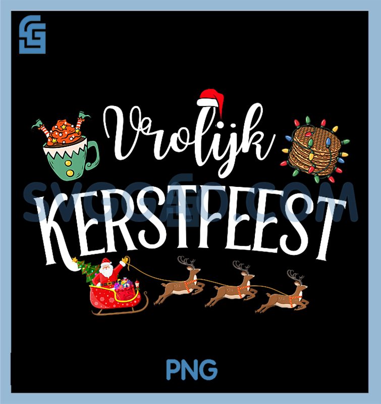Dutch Merry Christmas PNG, Vrolijk Kerstfeest PNG – SVGGAO