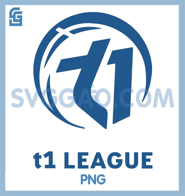 T1 League Blue Logo SVG, Modern Sports League Vector SVG – SVGGAO