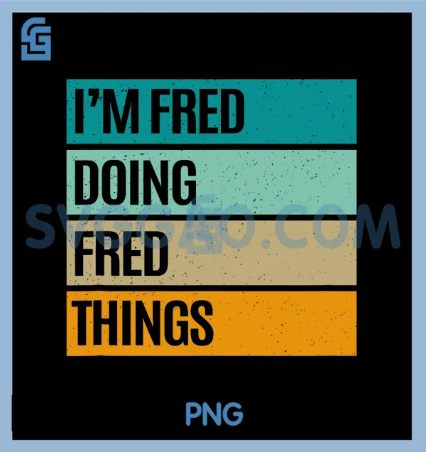 Fred Funny PNG, Retro First Name PNG – SVGGAO