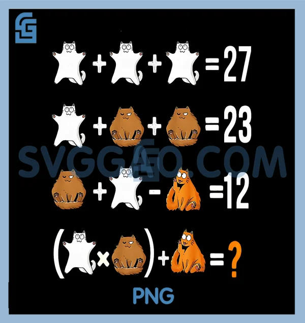 Funny 67 Meme Cat PNG, Math Kawaii Lover PNG – SVGGAO
