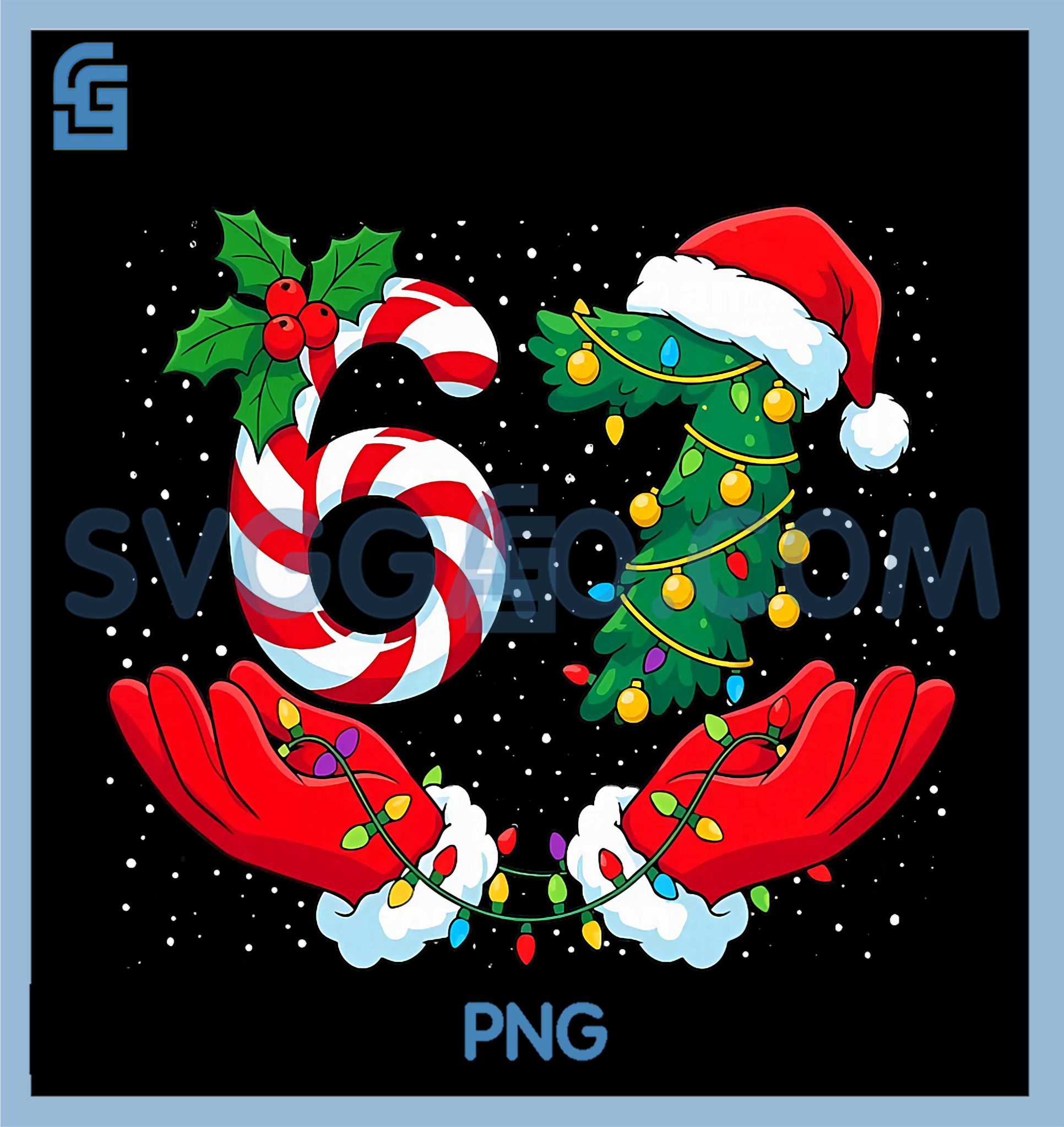Funny Six Seven Meme PNG, Christmas 67 Xmas PNG – SVGGAO