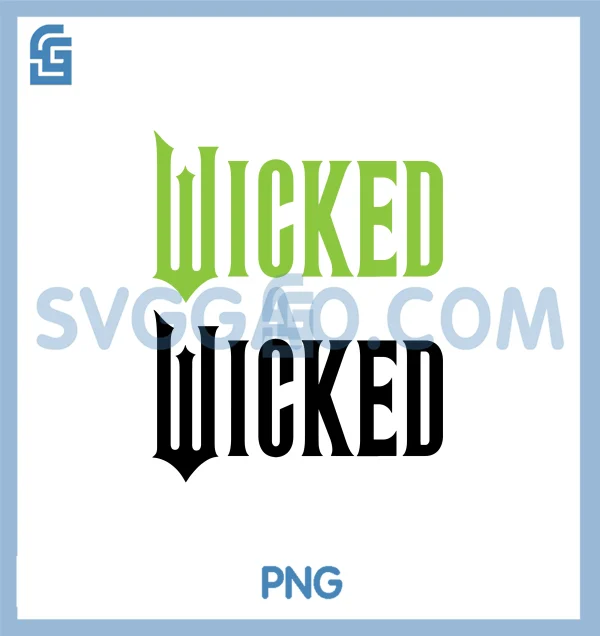 Wicked SVG, Gothic Halloween Word Art SVG – SVGGAO