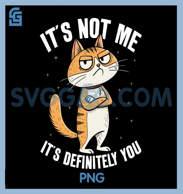 Its Not Me Its Definitely You PNG, Sarcasm Humor Cat PNG