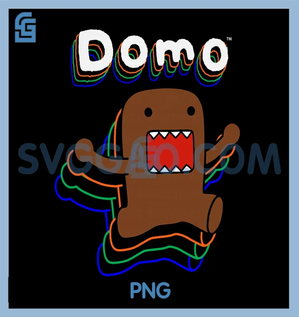 Jumping Domo PNG, Funny PNG – SVGGAO