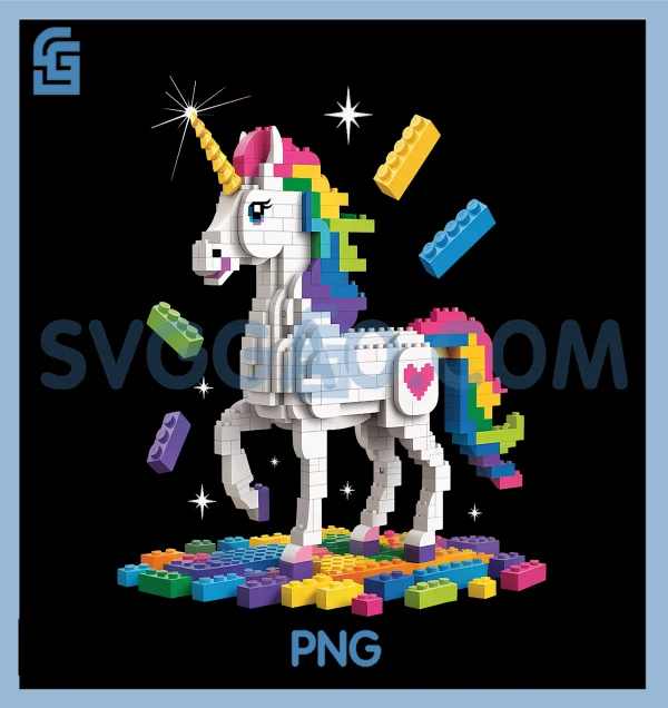 Master Builder Bricks PNG, Blocks Play Toys Unicorn PNG – SVGGAO