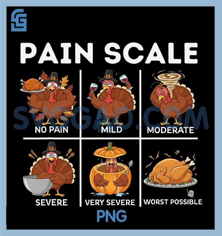 Pain Scale Turkey Pain Assessment PNG, Trauma Nurse Thanksgiving PNG ...