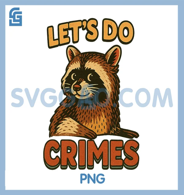 Raccoon Mischief Meme PNG, Trash Panda Retro Funny PNG – SVGGAO