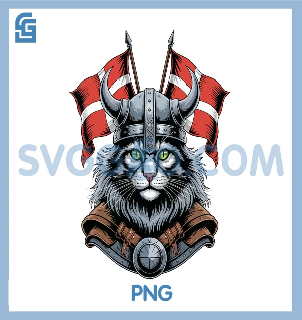 Viking Cat Denmark PNG, Animal Cat PNG – SVGGAO