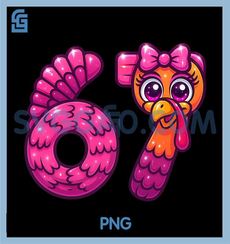 6 7 Thanksgiving Funny PNG, Turkey Six Seven 67 PNG – SVGGAO