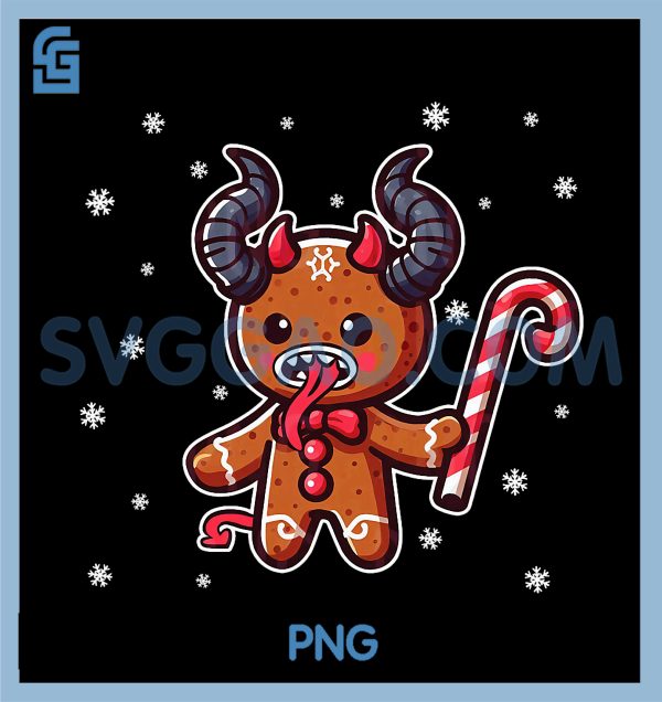 Christmas Krampus PNG, Gingerbread Man Christmas X-mas PNG
