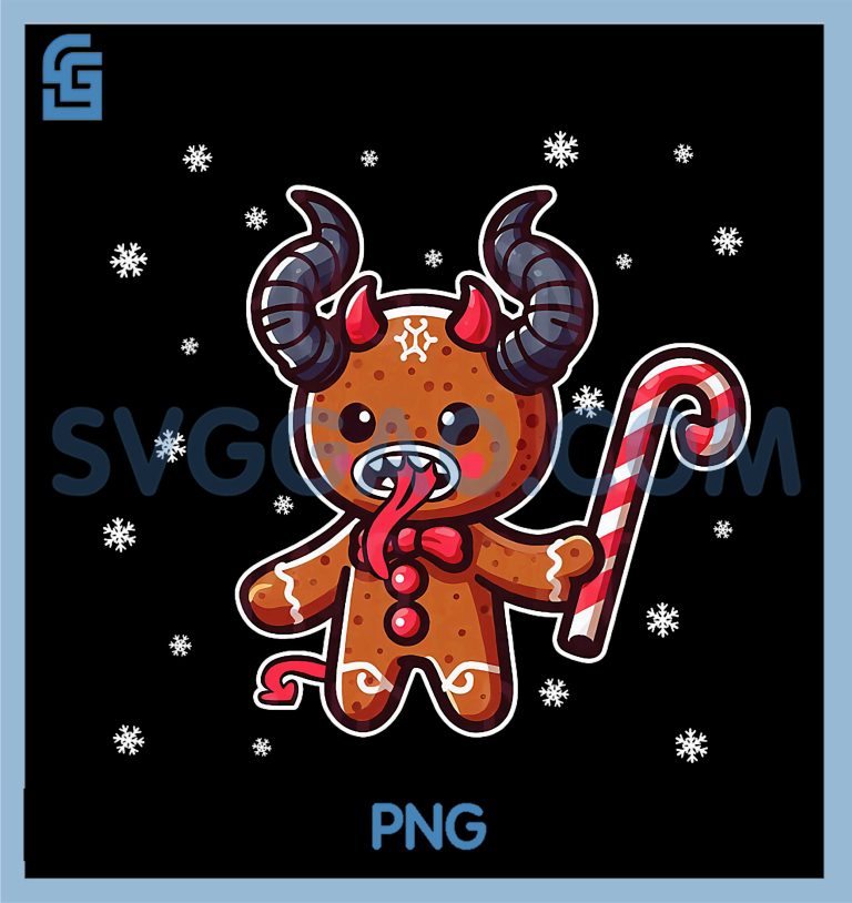 Christmas Krampus PNG, Gingerbread Man Christmas X-mas PNG