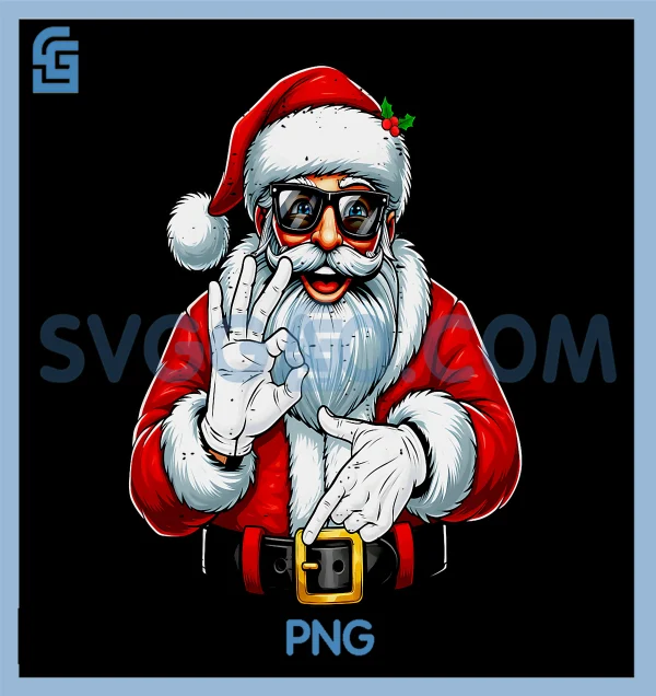 Funny Six Seven 6 7 Meme PNG, Santa Christmas PNG – SVGGAO