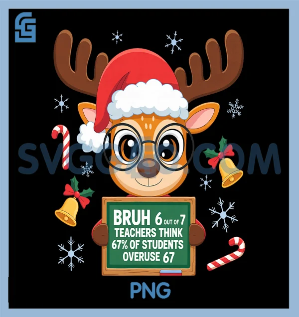 6 Out of 7 Teachers PNG, Think 67 of Students PNG, Overuse Meme Xmas ...