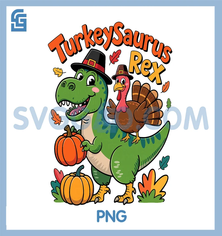 Turkeysaurus Rex PNG, Turkey Dino Thanksgiving PNG