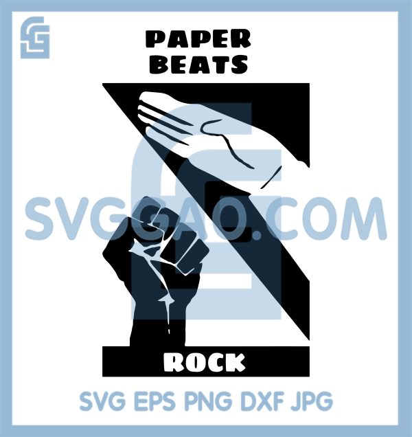 Meme Paper Beats Rock SVG, Humor Hand Sign SVG – SVGGAO