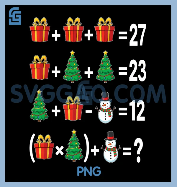 67 Math Teacher Christmas PNG, Meme Six Seven PNG, Quiz Equation Xmas ...