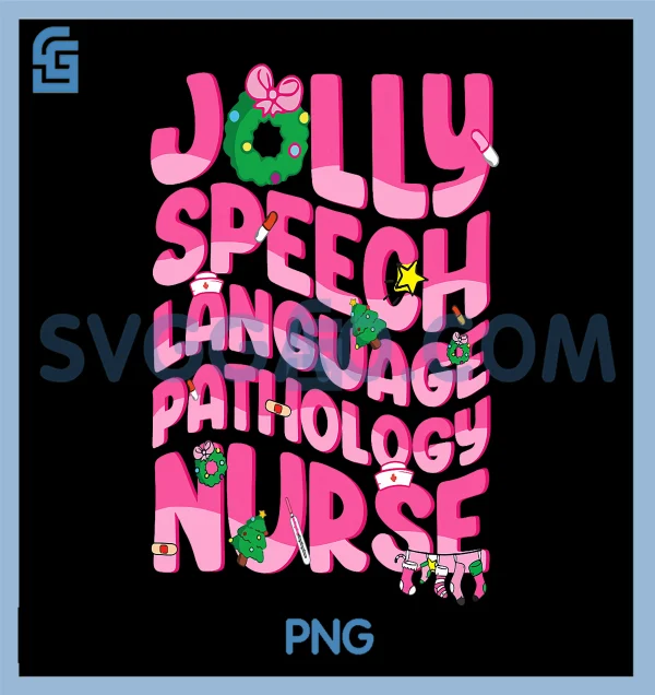 Christmas Jolly Speech PNG, Language Pathology Nurse Funny PNG