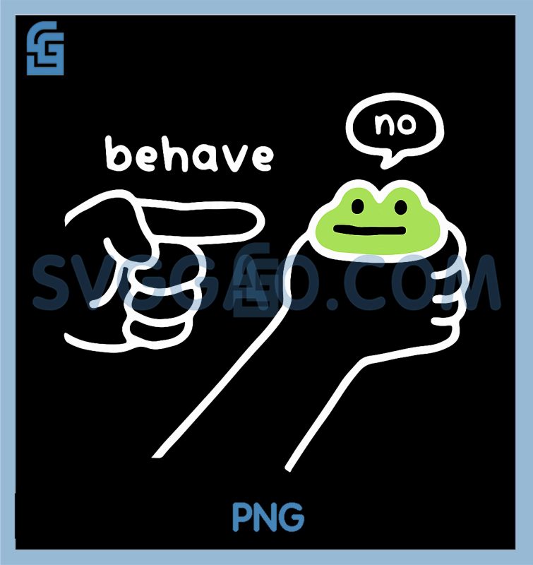 Dishonest Frog PNG, Funny Frog Meme Behave No Cartoon PNG – SVGGAO
