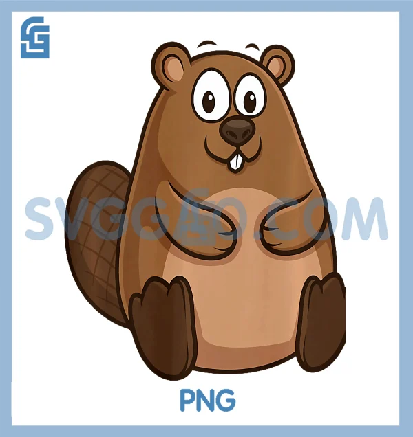 Fat Chubby Beaver PNG, Kawaii Funny PNG – SVGGAO