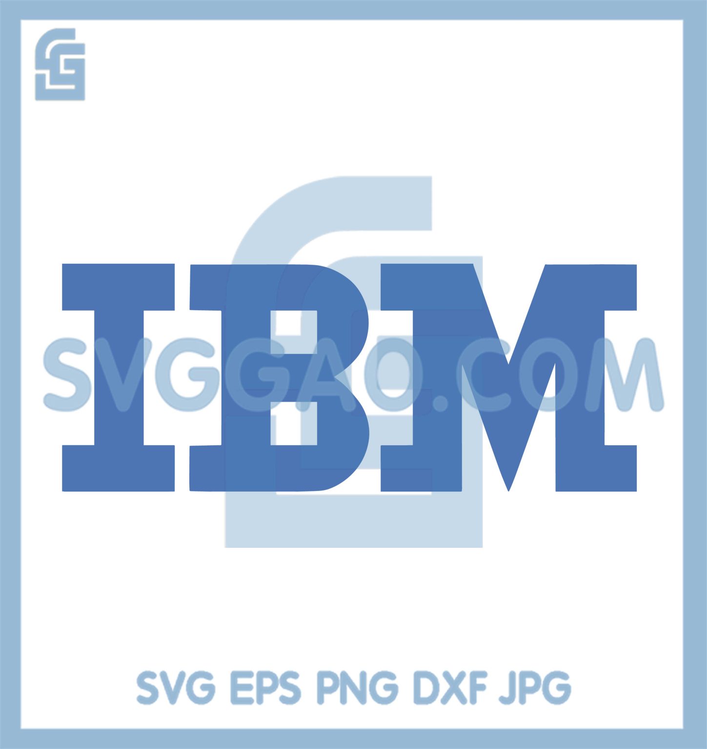 IBM Logo 1956 1972 SVG, Ibm Vector SVG