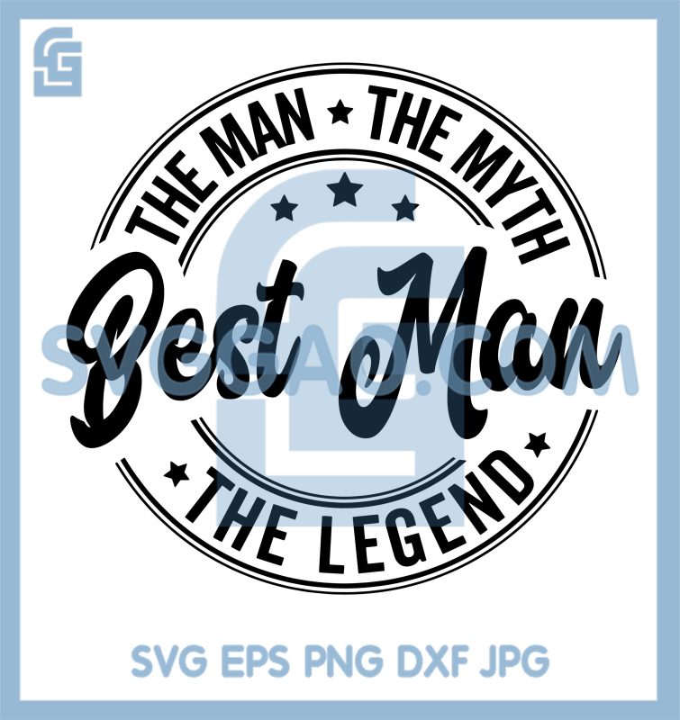 Classic Best Man Emblem SVG, Wedding Celebration SVG – SVGGAO