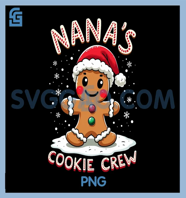 NANAS COOKIE CREW PNG, Holiday Gingerbread PNG – SVGGAO