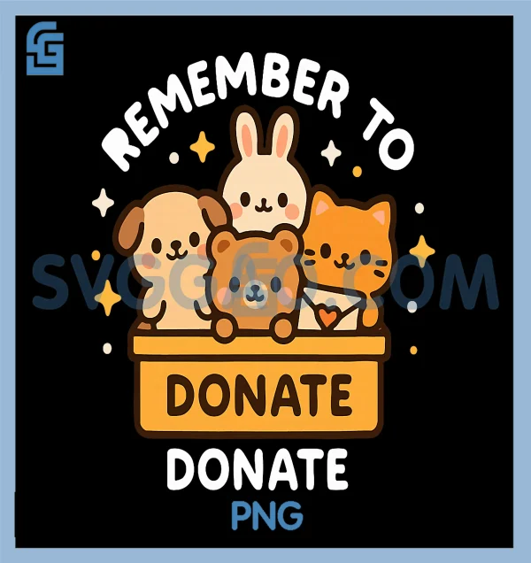 Remember to Donate PNG, Cute Donation PNG – SVGGAO