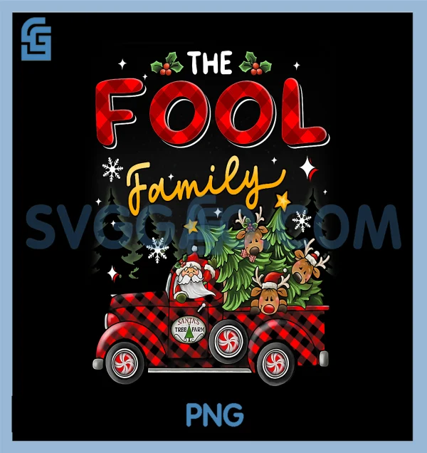 The Fool Family PNG, Christmas Matching Group PNG