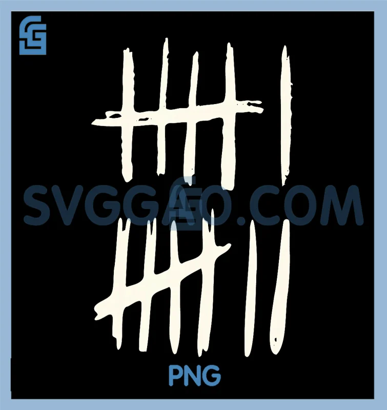 Tally Marks 6 7 Numbers PNG, Funny Six Seven 67 Meme PNG