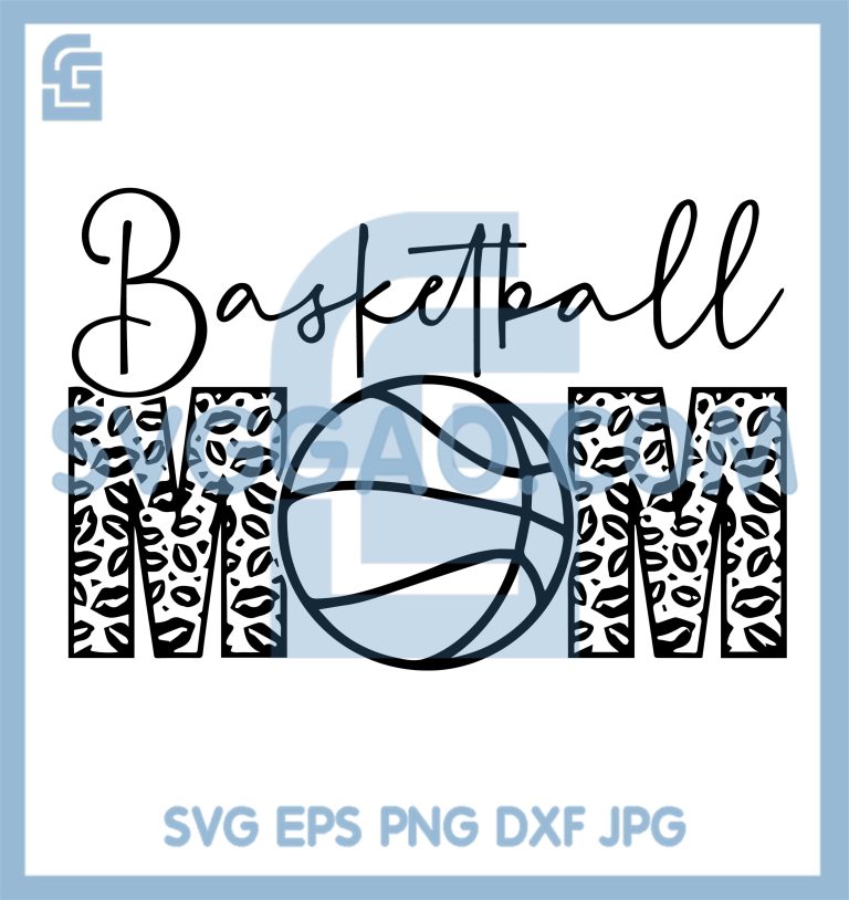 Leopard Basketball Mom Pride SVG, Stylish Hoops Mom Spirit SVG – SVGGAO