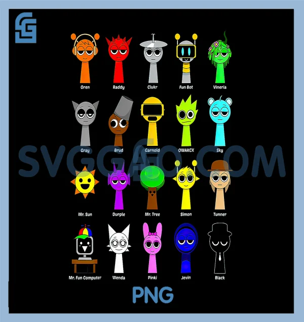 All Sprunky PNG, Funny Toys PNG – SVGGAO