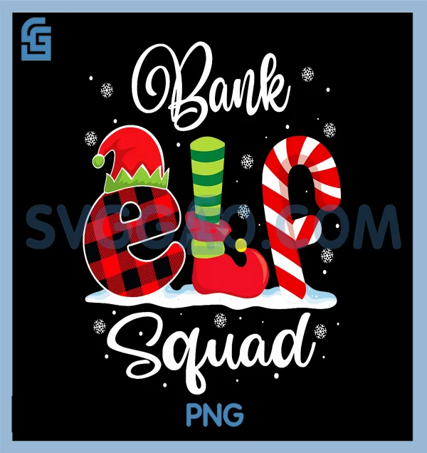 Bank Elf Squad PNG, Christmas Banker Matching PNG – SVGGAO