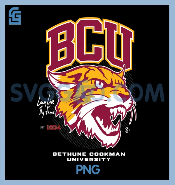 Bethune Cookman PNG, University WIldcats BCU PNG