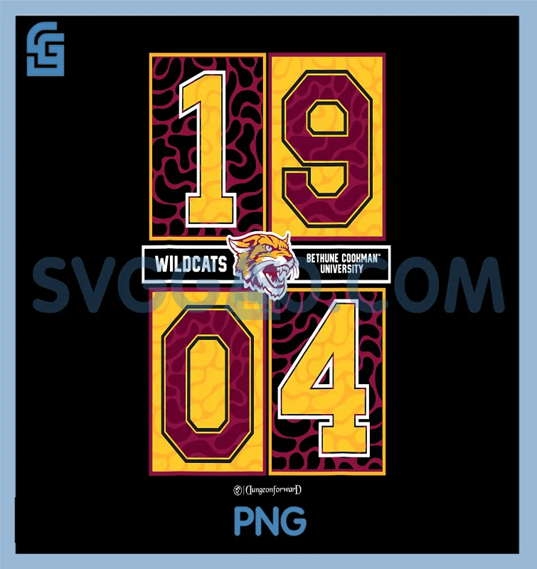 Bethune Cookman University PNG, BCU Wildcats PNG