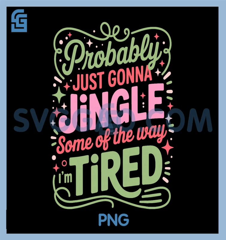 Probably Just Gonna Jingle Some Of The Way PNG, Christmas Lights PNG