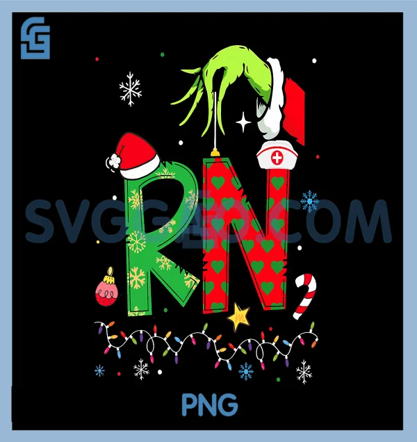 Christmas RN Registered Nurse PNG, Holiday Healthcare Xmas Santa PNG ...