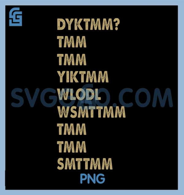Do You Know The Muffin Man DYKTMM PNG, Funny Nostalgic Quote PNG – SVGGAO
