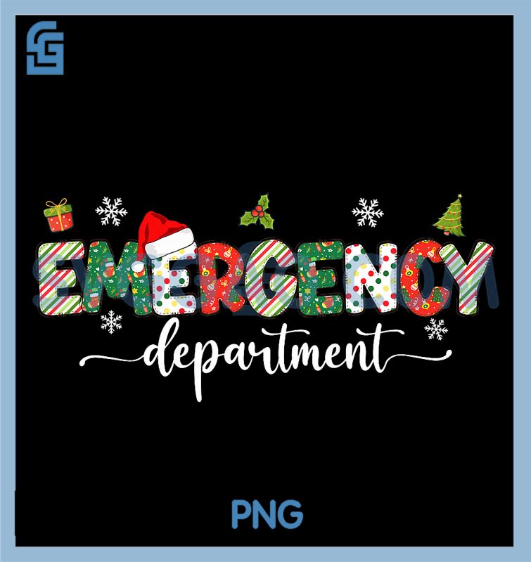 Emergency Department PNG, Christmas RN ED ER Tech Nurse PNG – SVGGAO