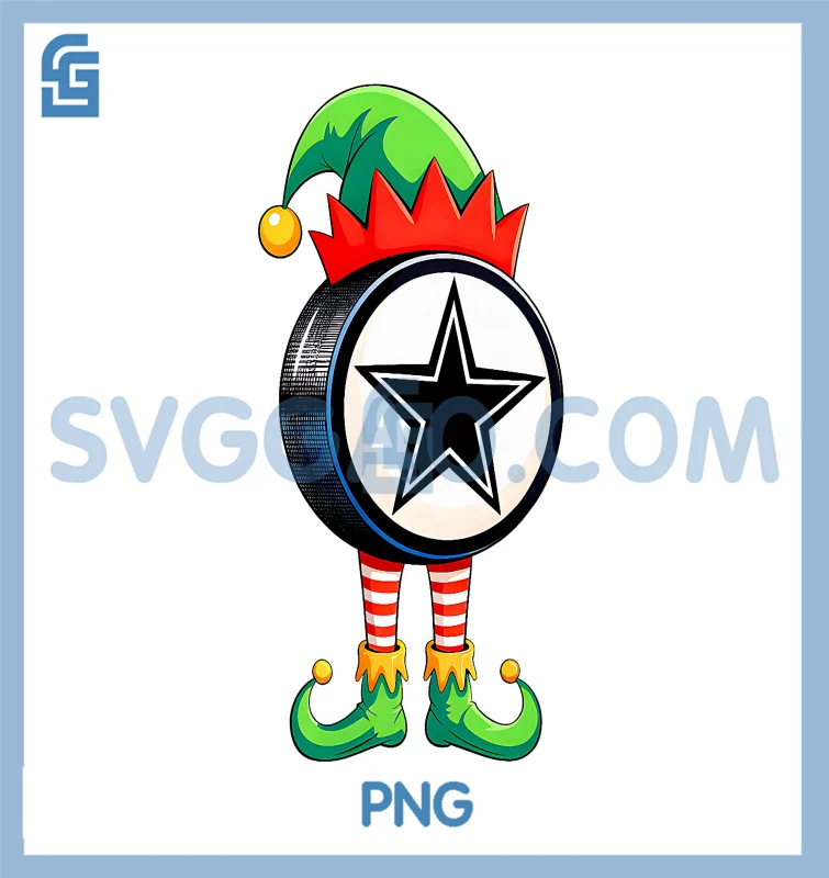 Xmas Elf Hockey Lover PNG, Hockey Elf PNG, Christmas Funny PNG