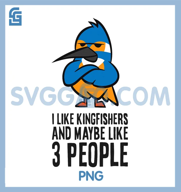 I Like Kingfishers And Maybe Like 3 People PNG, Funny PNG – SVGGAO